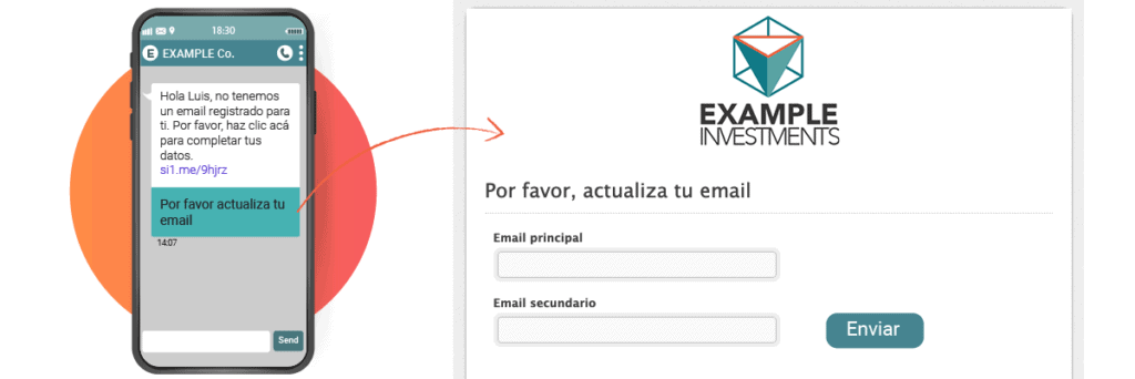 Actualización de datos de contacto de cliente automatizada
